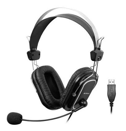 Слушалки A4TECH HU-50, Стерео, USB, Черни