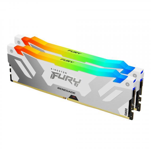 Kingston FURY Renegade Silver/White RGB 64GB (2x32GB) 6000MT/s DDR5 с ...