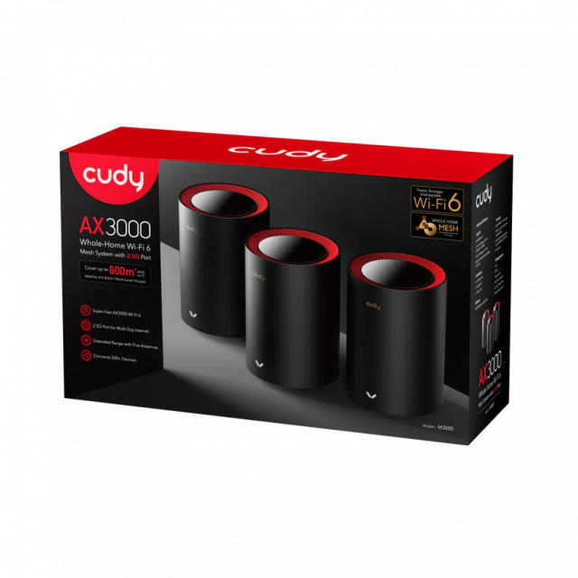 Cudy M3000 3-Pack Mesh System | Gplay.bg